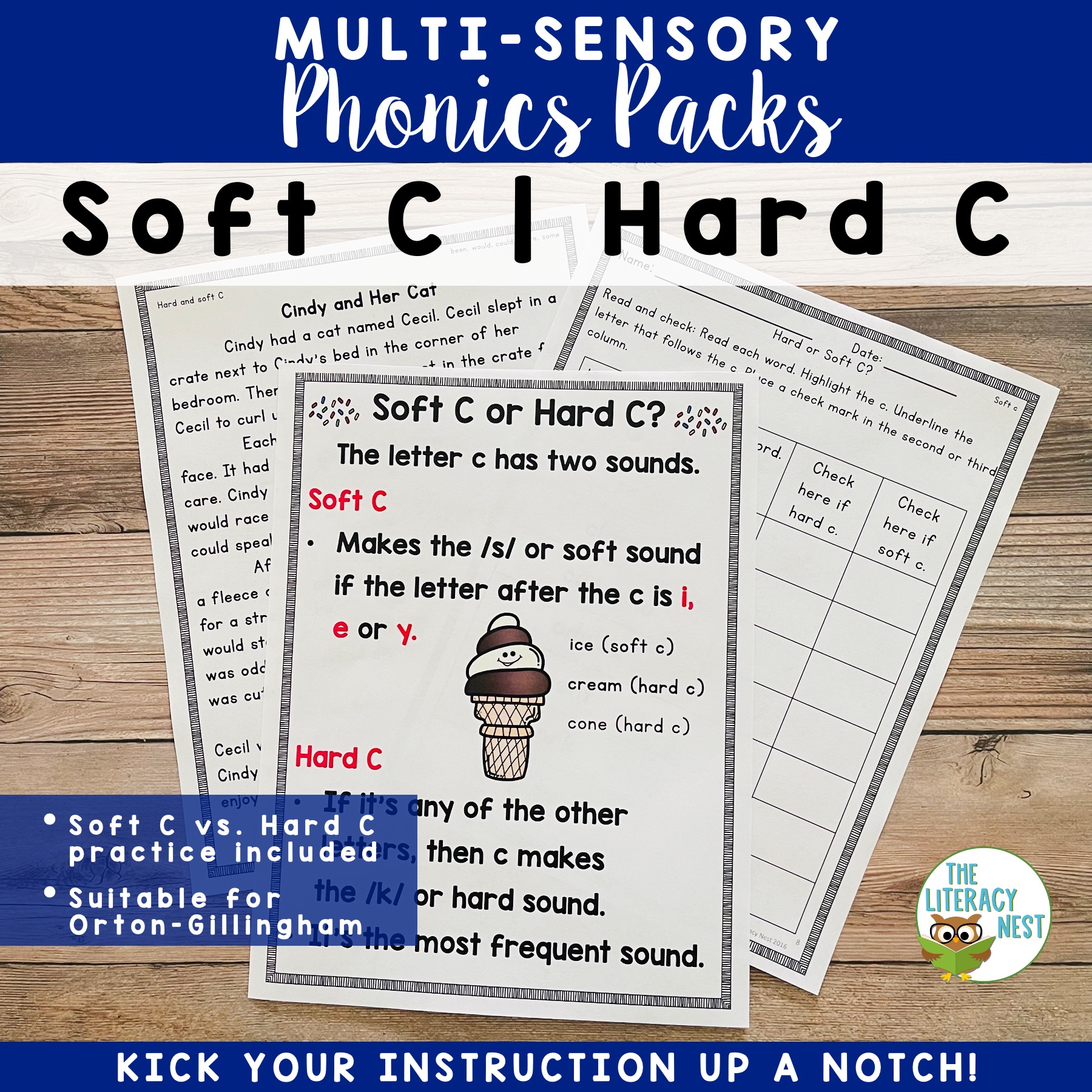 Orton Gillingham Phonics Soft C Hard C Multisensory Activities Word Orton Gillingham Phonics Soft C Hard C Multisensory Activities Word